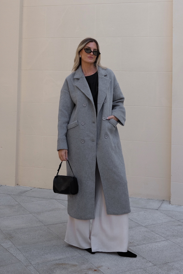 Adele Coat Ash Lunar Fox