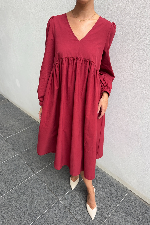 LILLIAN DRESS - RUBY - Lunar Fox